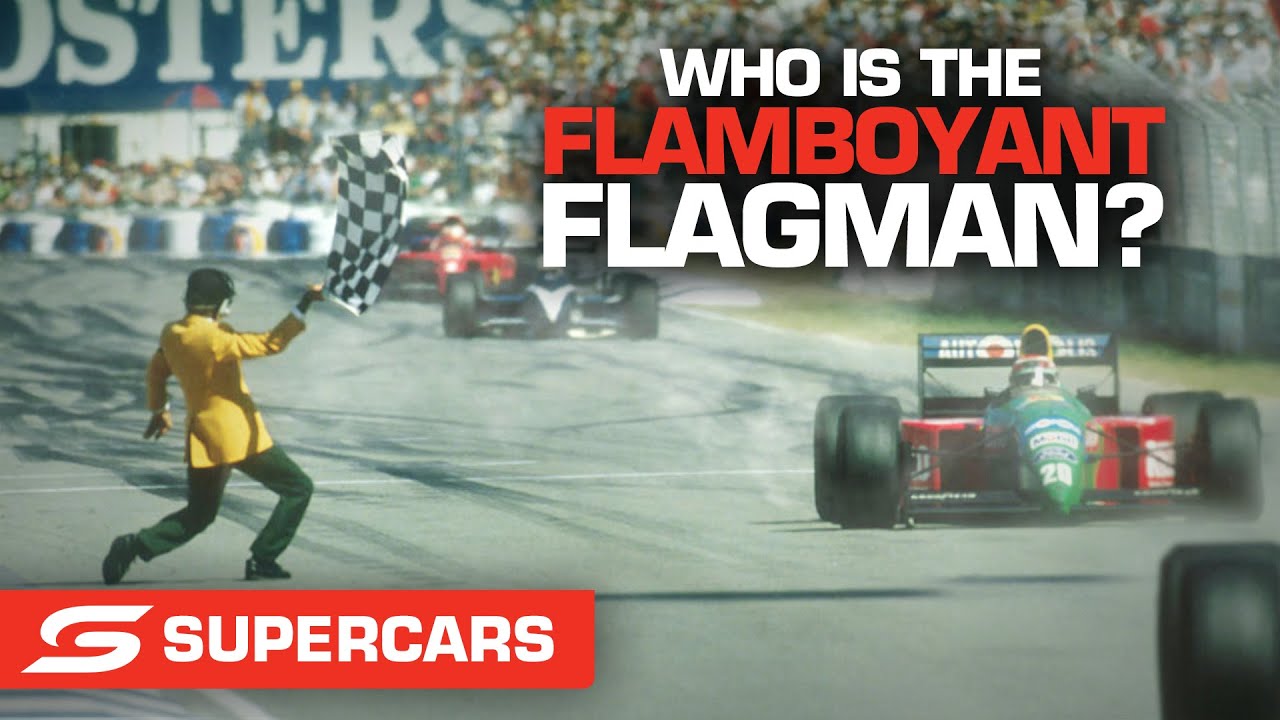 Who is the flamboyant Formula 1 flagman? - VALO Adelaide 500 | Supercars 2022 - YouTube