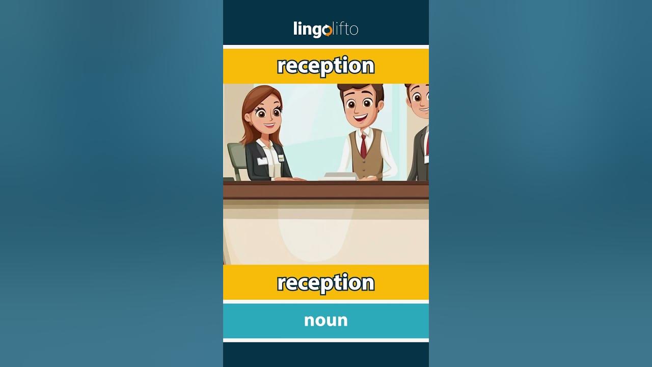 🇬🇧🇩🇰 reception - reception : vocabulary builder : learn English : Lad os lære engelsk - YouTube
