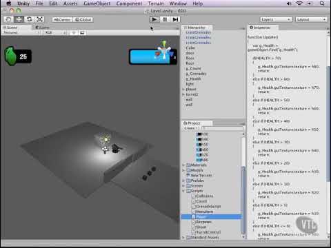 UNITY3D - SCRIPTING THE HEALTH GUI PT.2 - YouTube