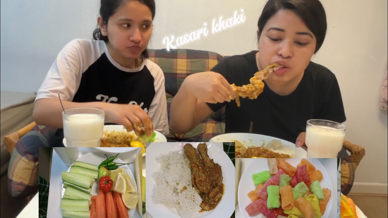 First mukbang video for YouTube with my friend 😍😍 - YouTube