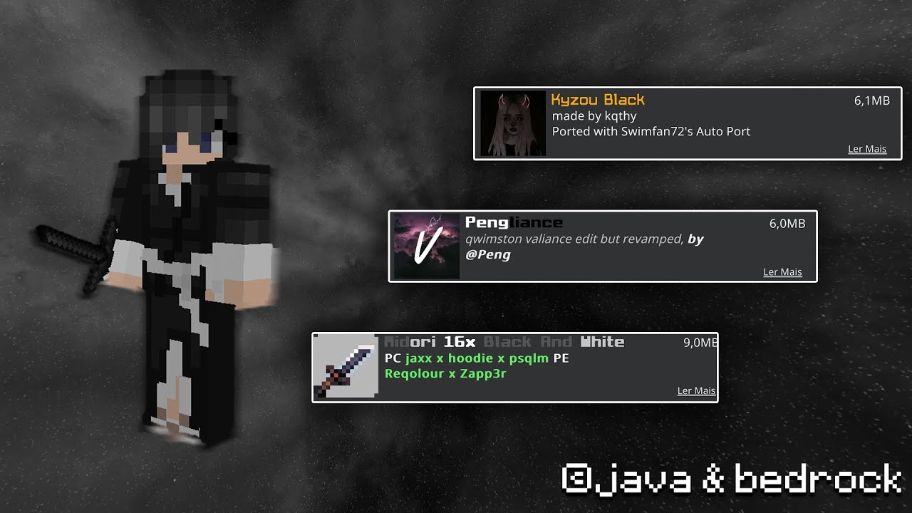 The 3 Most Perfect Black Textures For Minecraft! Java and Bedrock - YouTube