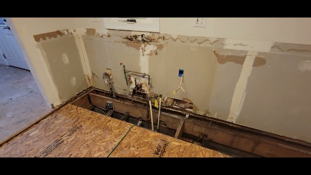 Kitchen After Second Day Of Demolition Youtube