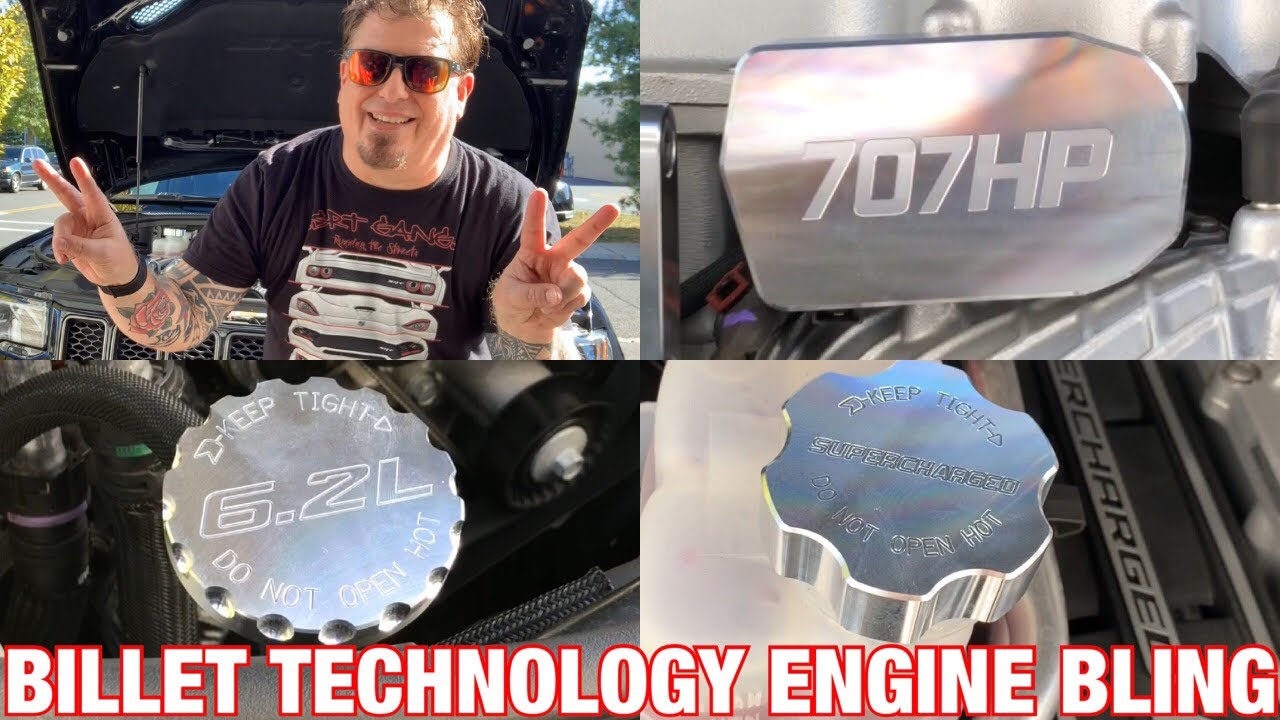 Billet Technology Engine Bling for the Jeep Trackhawk. Installation ...