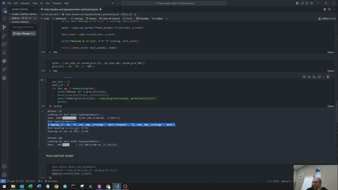 52. VISUALIZATION OF GRIDSEARCH WITH TQDM, USING PIPELINES AND SEVERAL ...