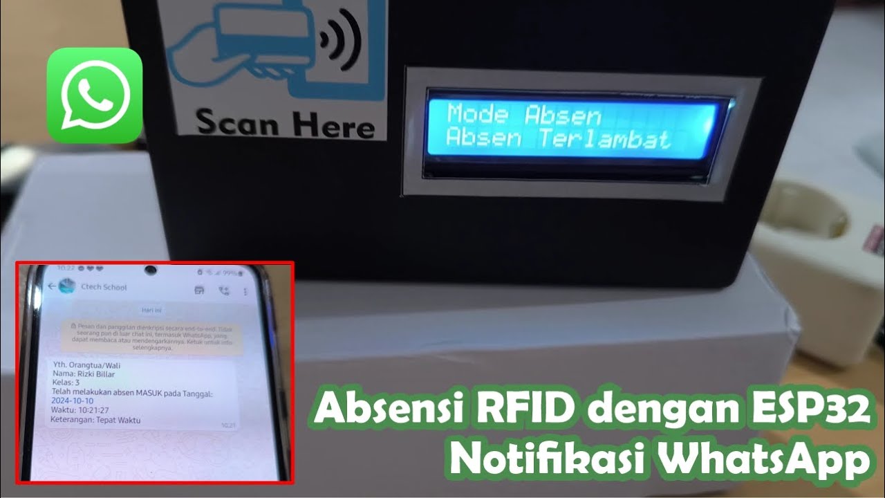 Project Mesin Absensi RFID dengan Menggunakan ESP32 Ada Notifikasi ...