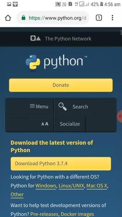 how to download python in mobile - YouTube