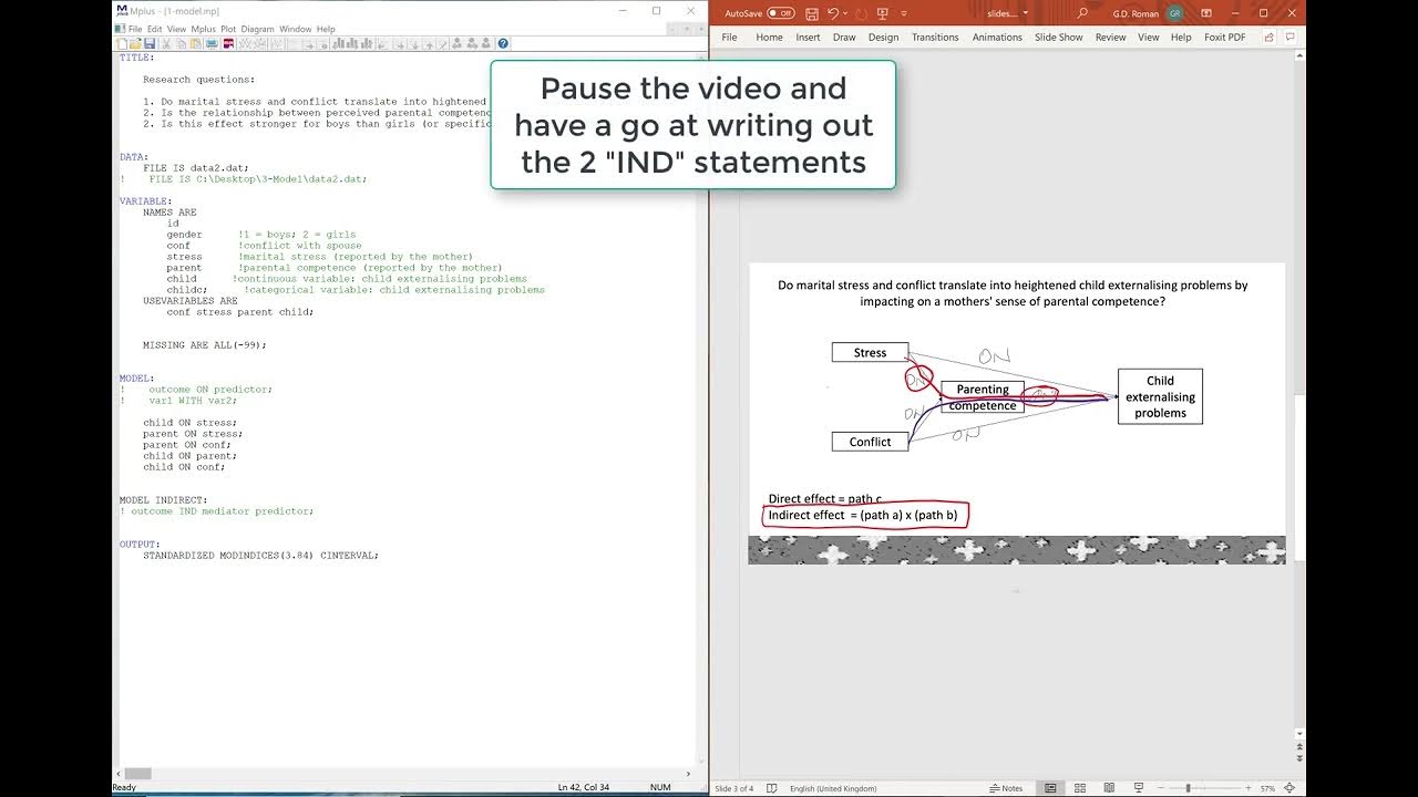 MplusWizard: 5. Mplus input file. Part 2. - YouTube