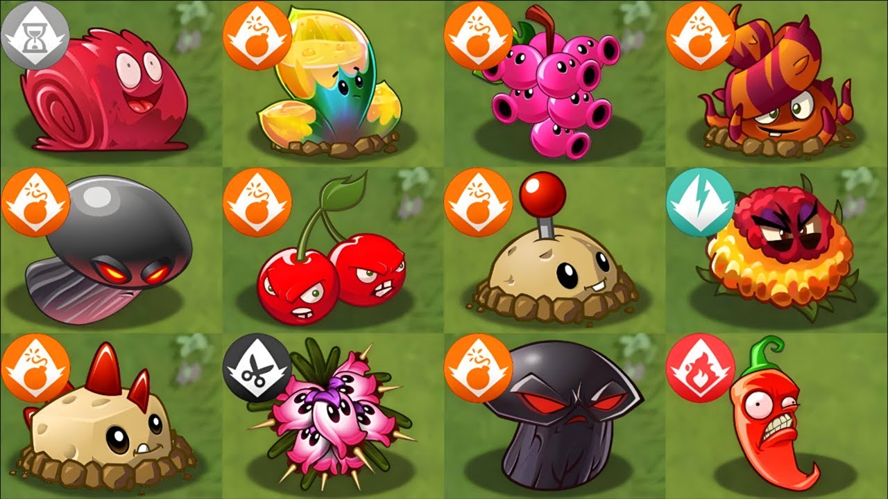 PvZ 2 Mod Final Boss - All BOOM Plants Power-Up vs PvZ 2 All Final ...