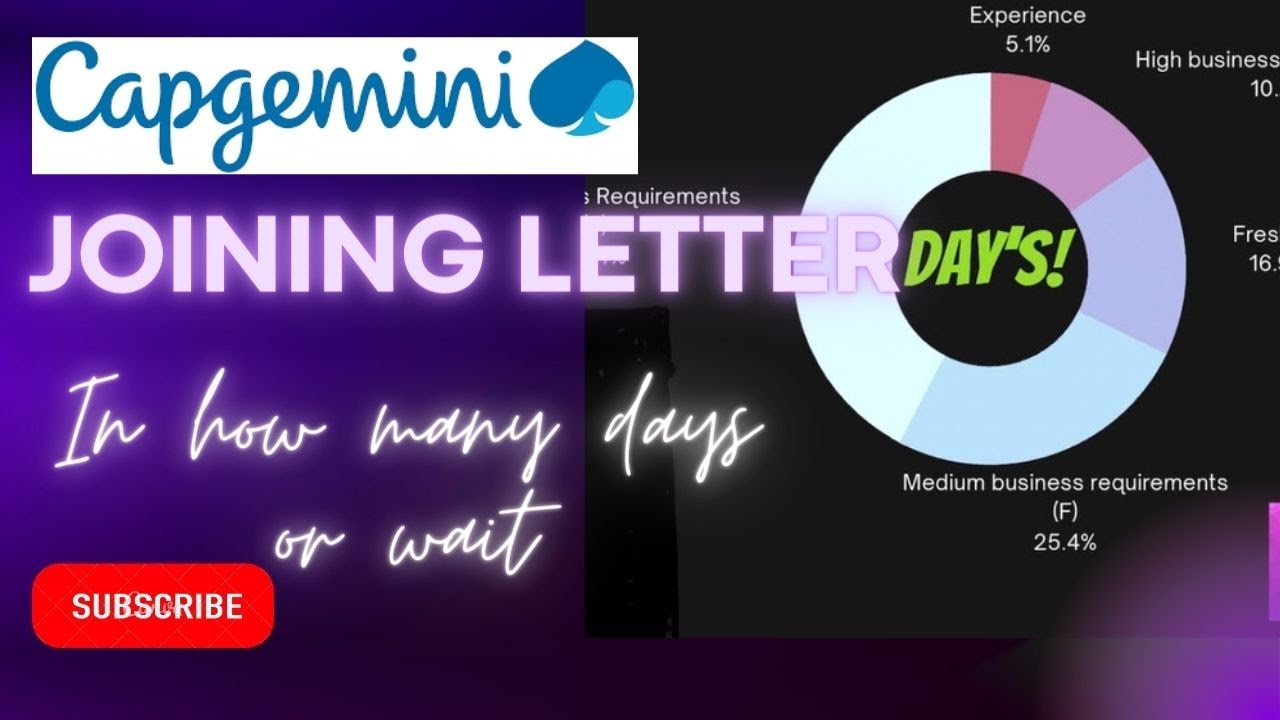 Capgemini joining letter |Job conform or not | when we get joining ...
