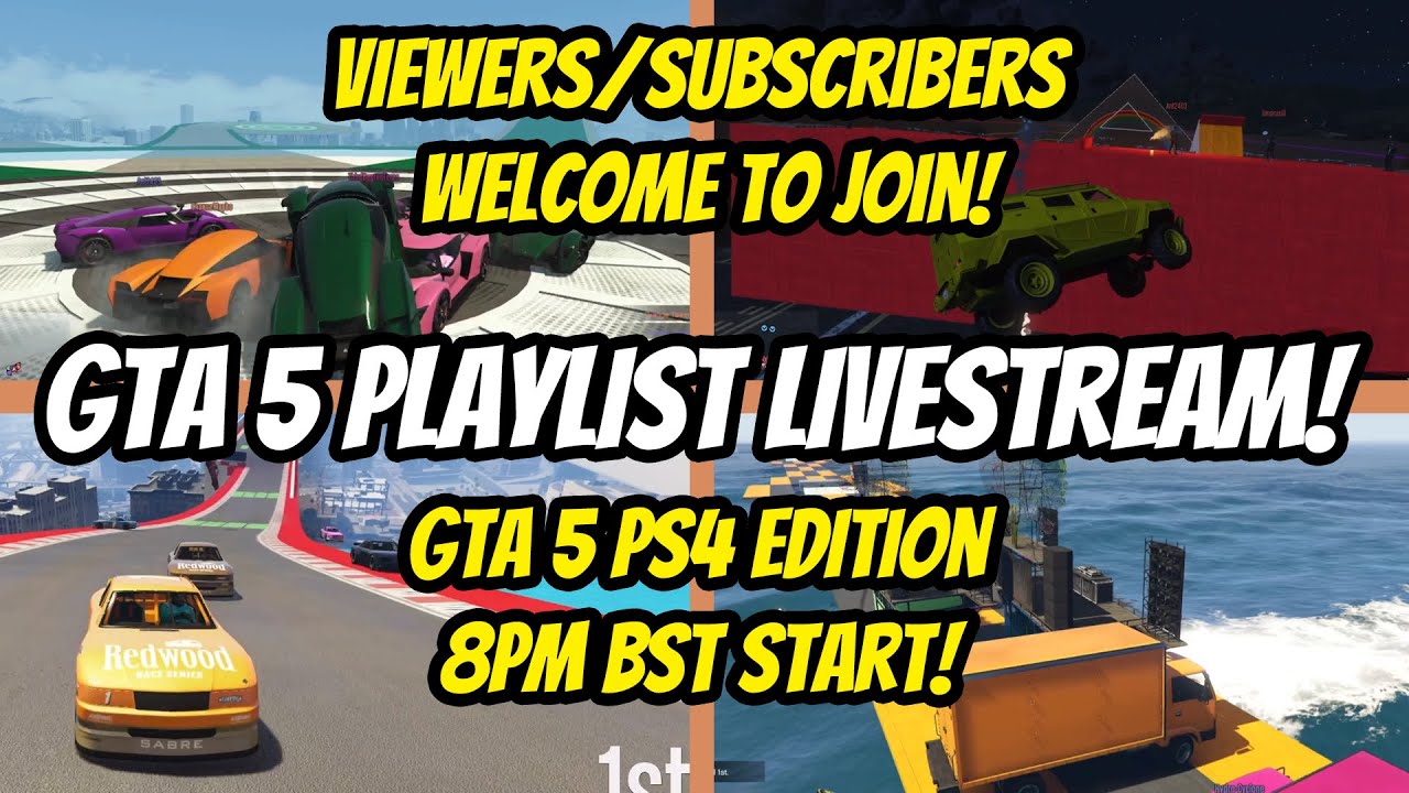 GTA 5 Playlist Livestream & YOU can join! - YouTube