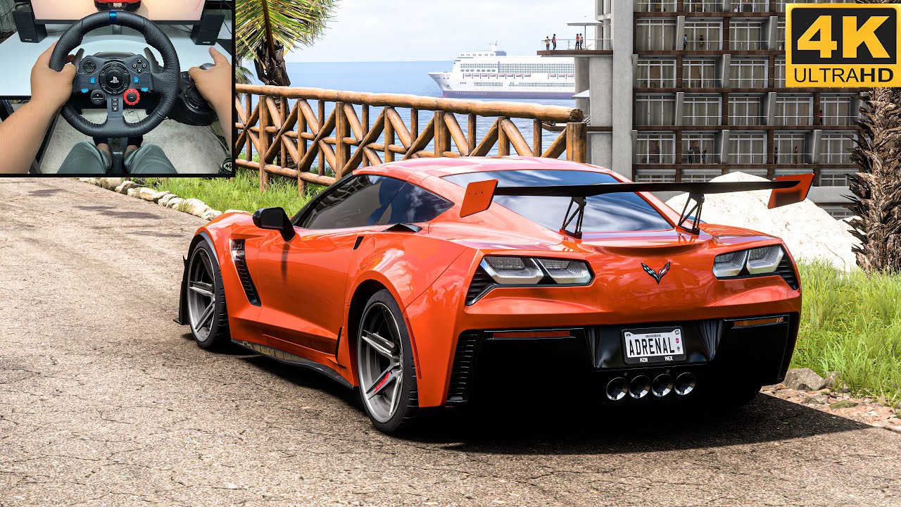 Chevrolet Corvette Z06 | Forza Horizon 5 | Logitech g29 gameplay - 4K ...