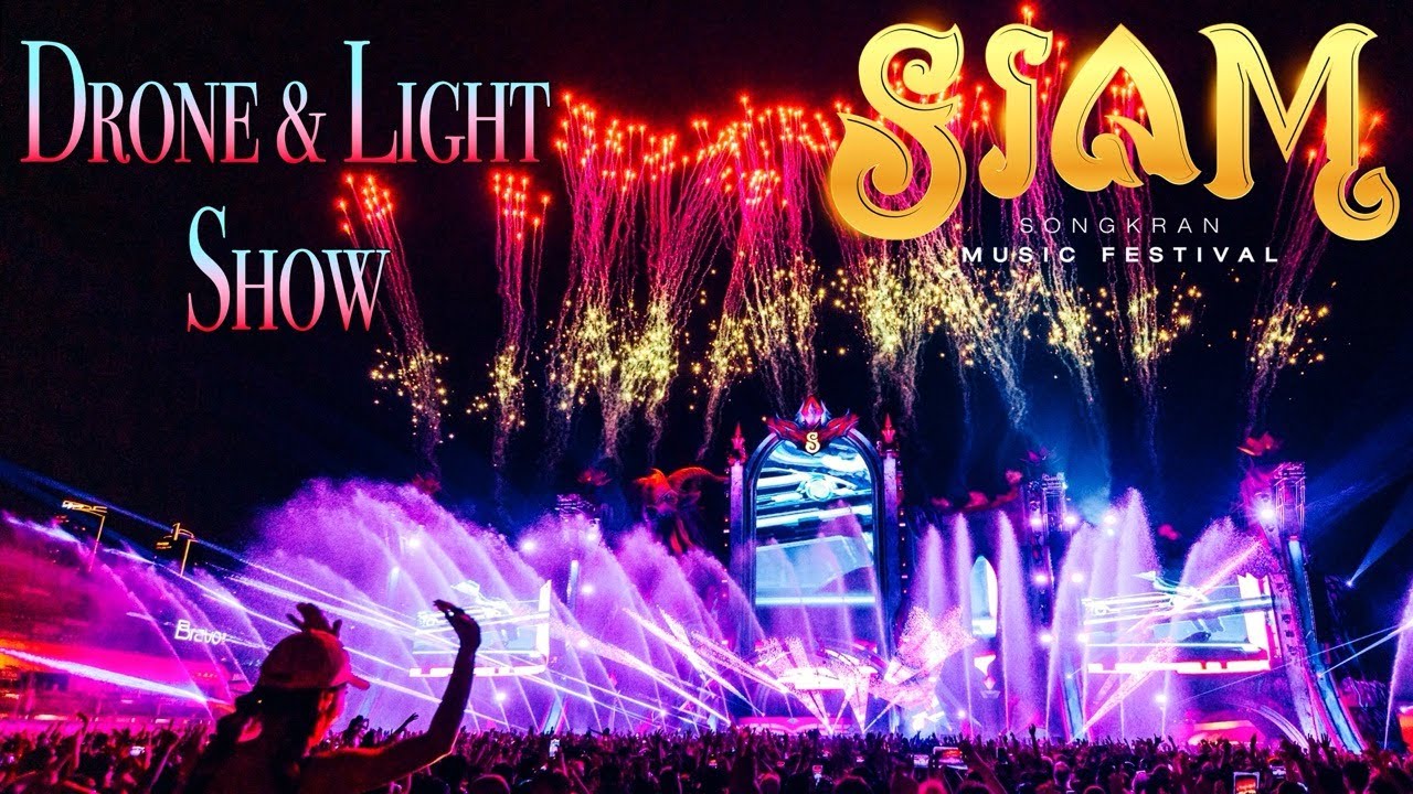 Siam Songkran Drone & Fireworks Show - YouTube