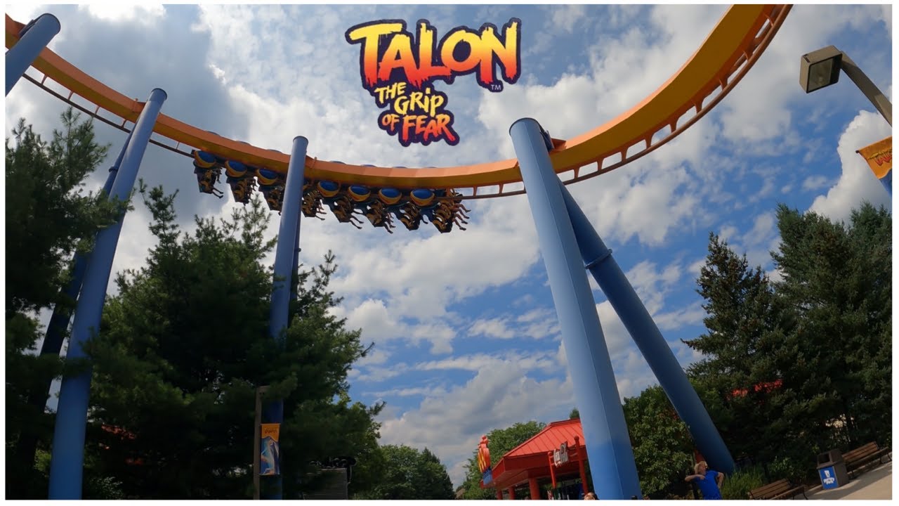 Talon the Grip of Fear Offride Footage - Dorney Park 7/9/2022 - YouTube