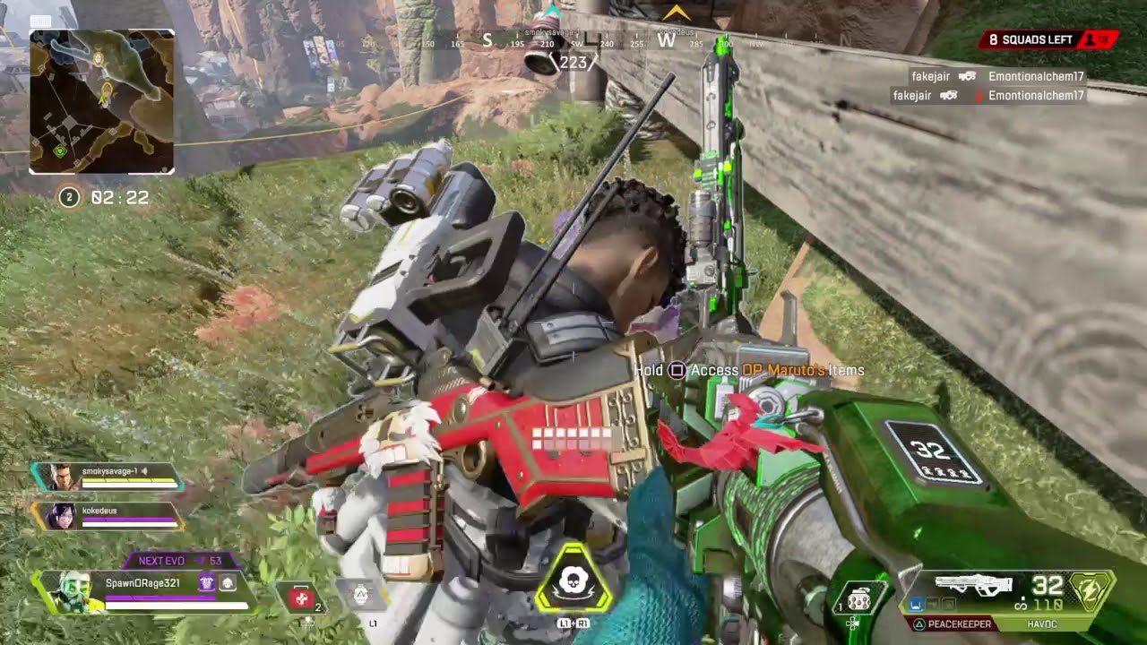 Apex Legends toxic caustic win - YouTube