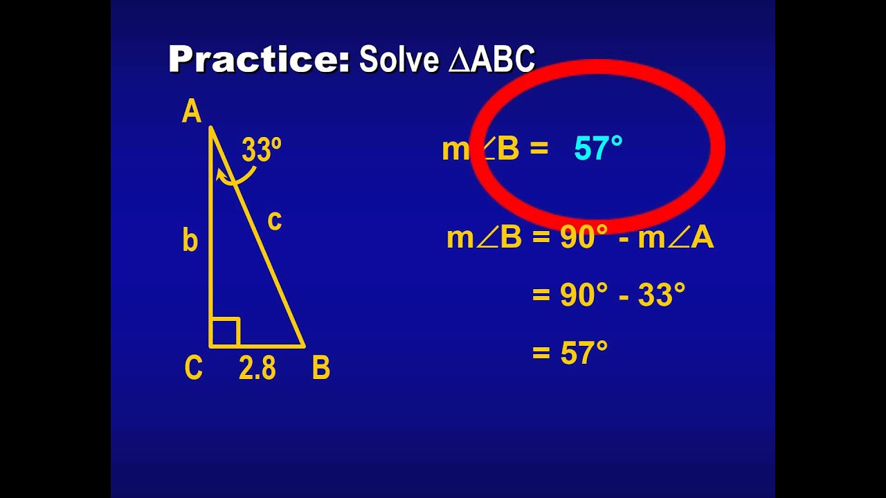 Right Triangle Trigonometry Precalculus 1.4 - YouTube