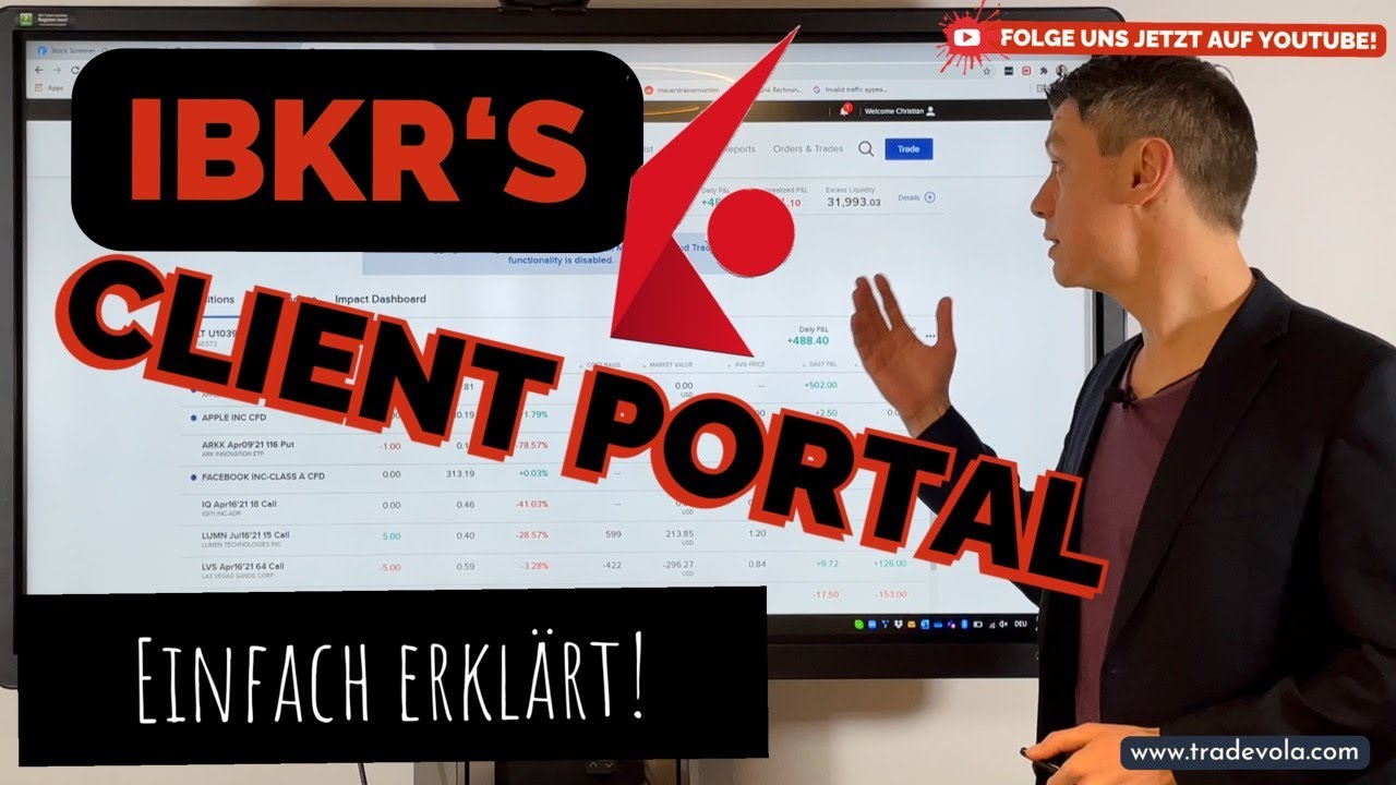 TUTORIAL Interactive Brokers Client Portal - Portfoliomanagement # ...