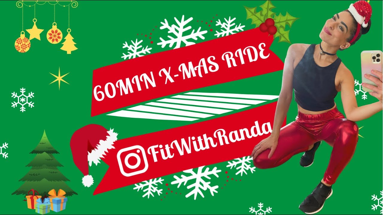 CHRISTMAS RHYTHM RIDE | INDOOR CYCLING CLASS | BURN CALORIES | FOLLOW ...