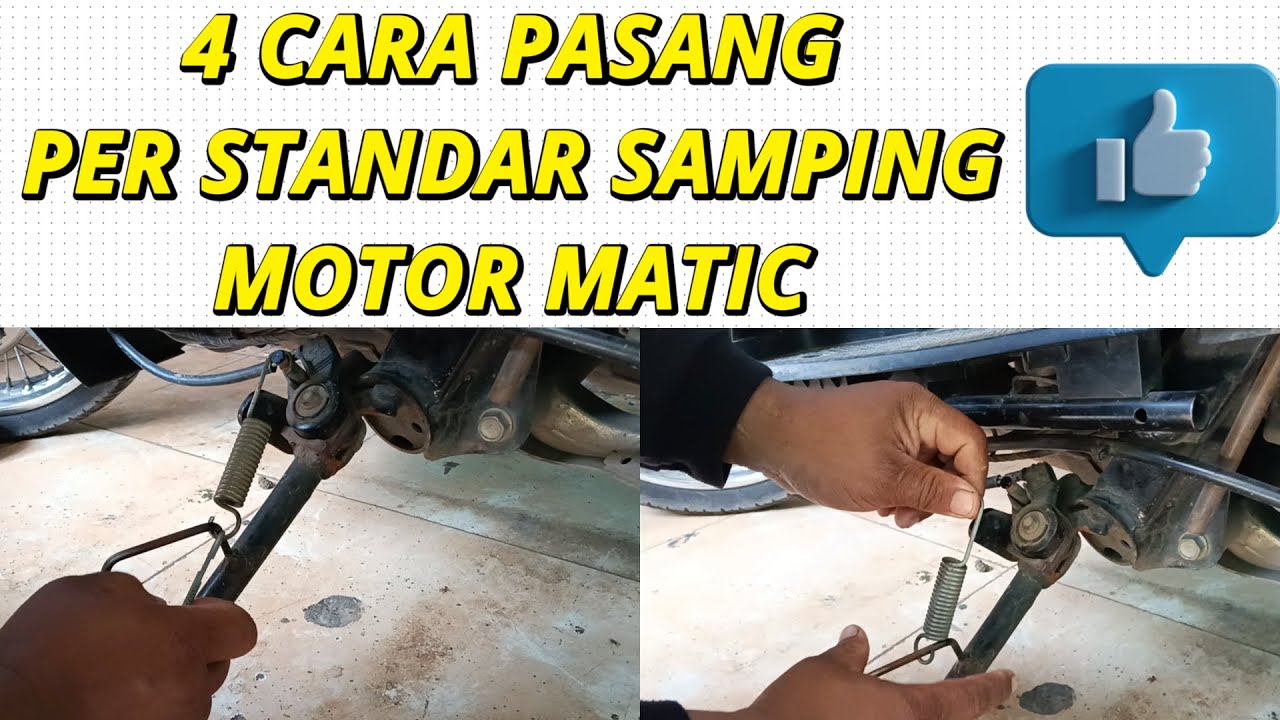 Cara pasang per standar samping motor matic dengan mudah - YouTube