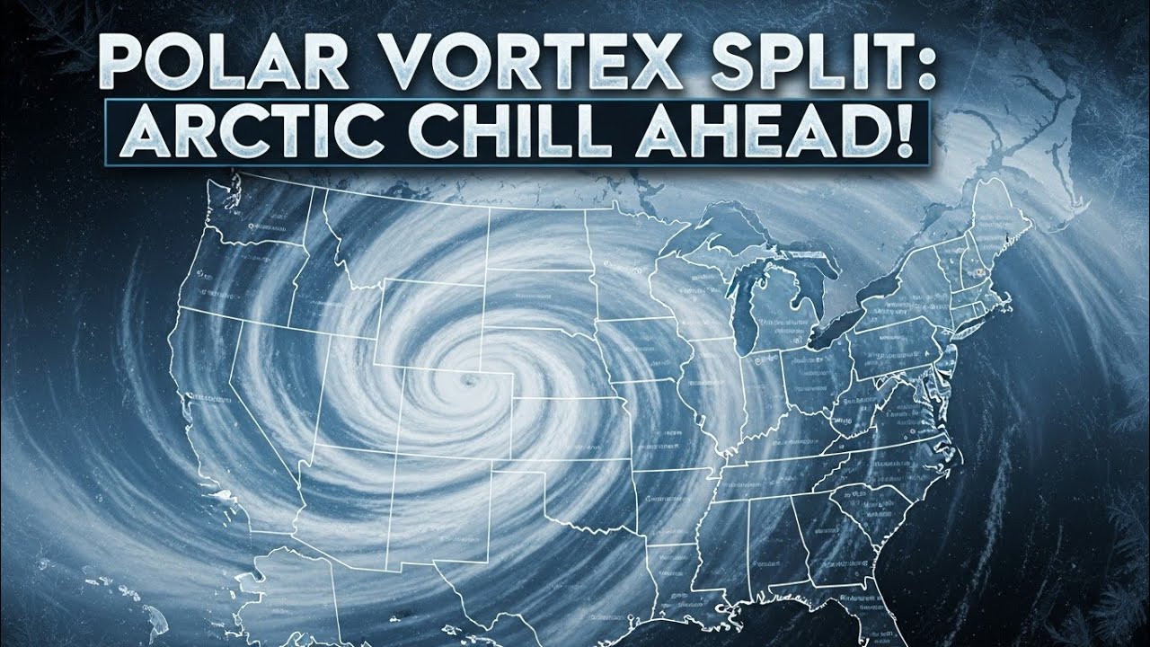 Polar Vortex Split: Arctic Chill Ahead! #ArcticBlast #WinterForecast # ...