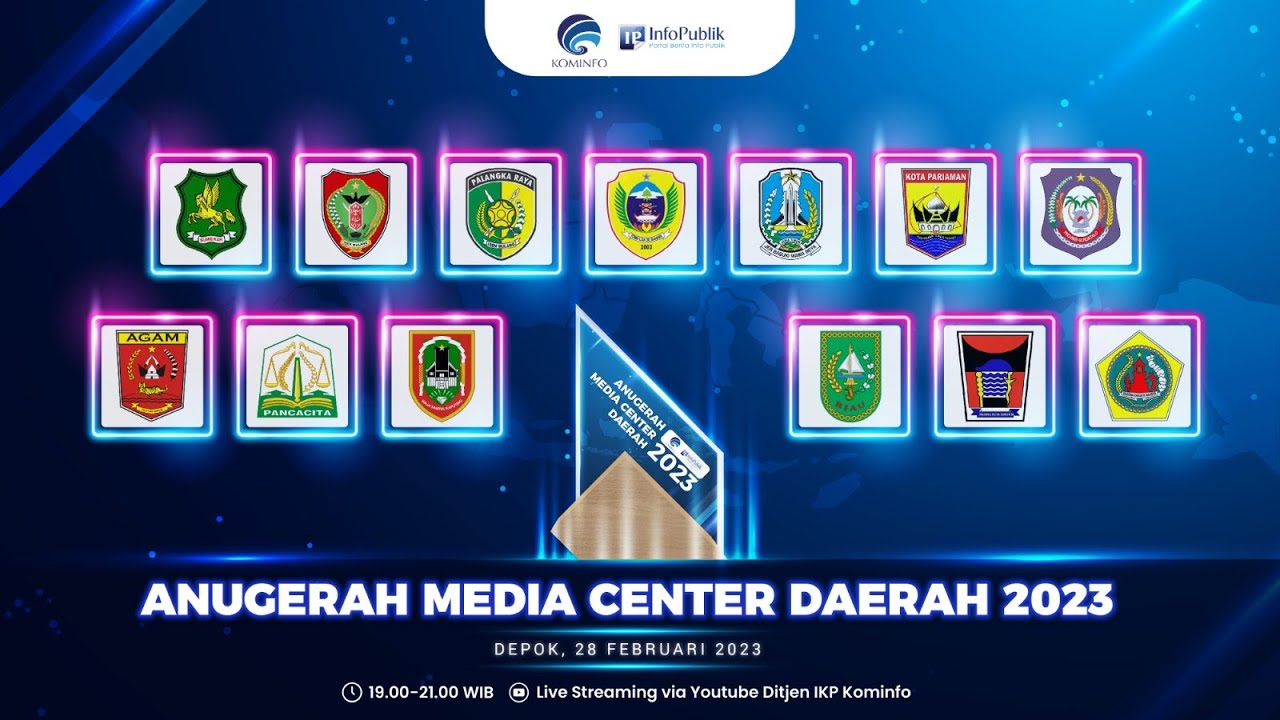 Anugerah Media Center Daerah 2023 | Depok, 28 Februari 2023 - YouTube