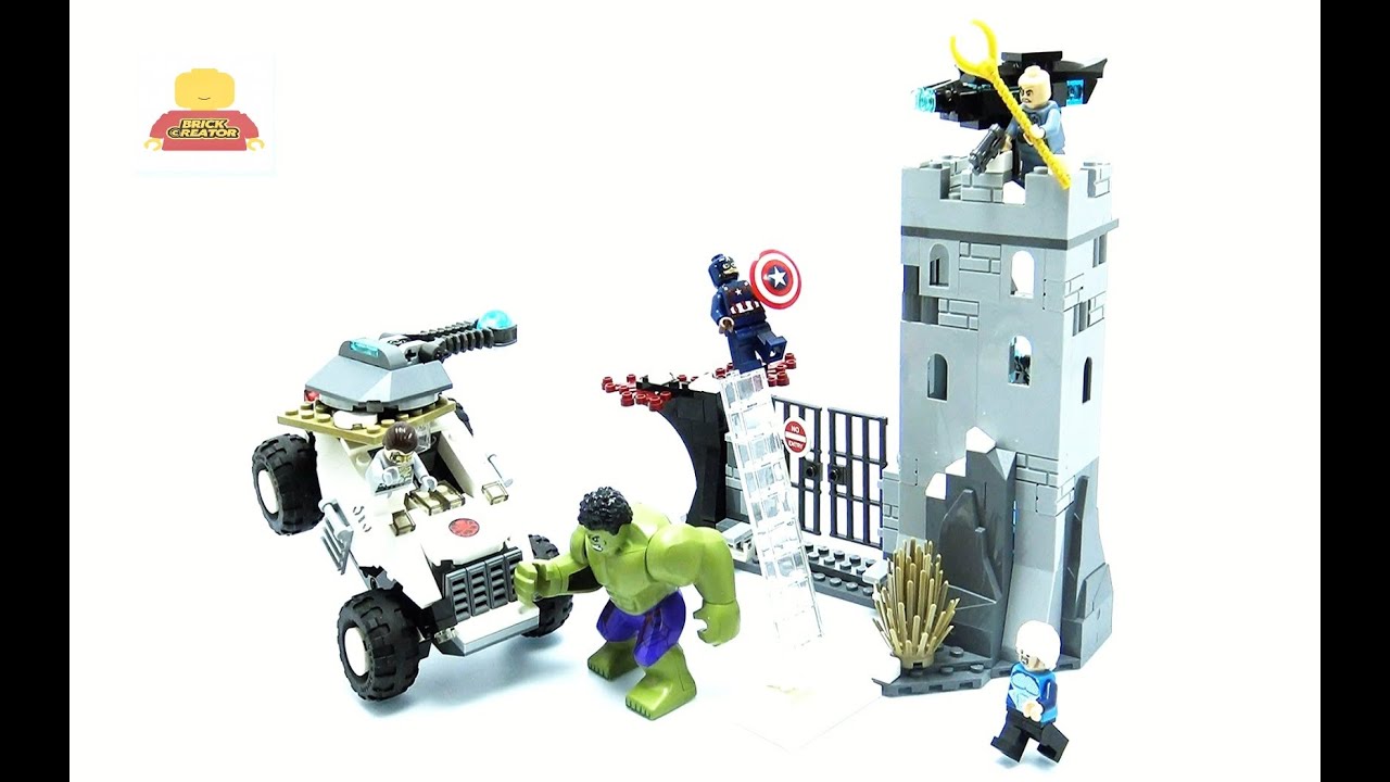 Lego MARVEL Super Heroes 76041 The Hydra Fortress Smash Speed Build ...