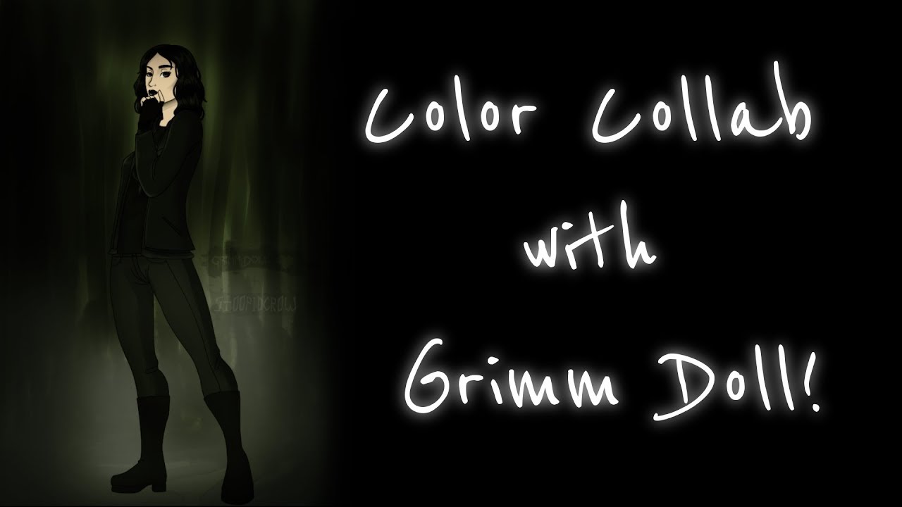stoopidcrow speedpaint - Coloring collab with Grimm Doll - YouTube
