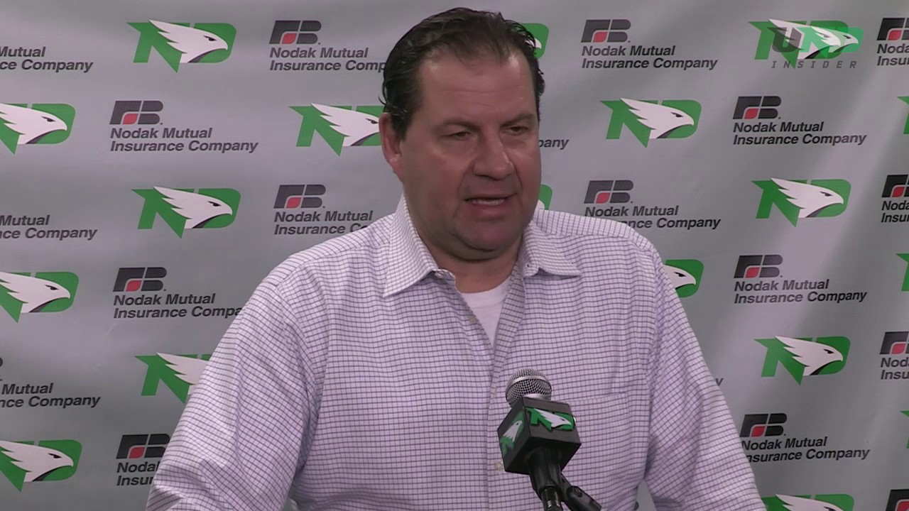 UND hockey - Brad Berry press conference - 1/25/17 - YouTube