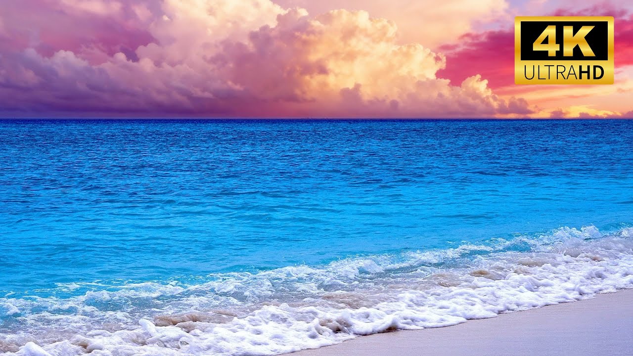 🌊 Ocean Waves for Relax • 12-Hour 4K Live Stream • Calm Background for ...