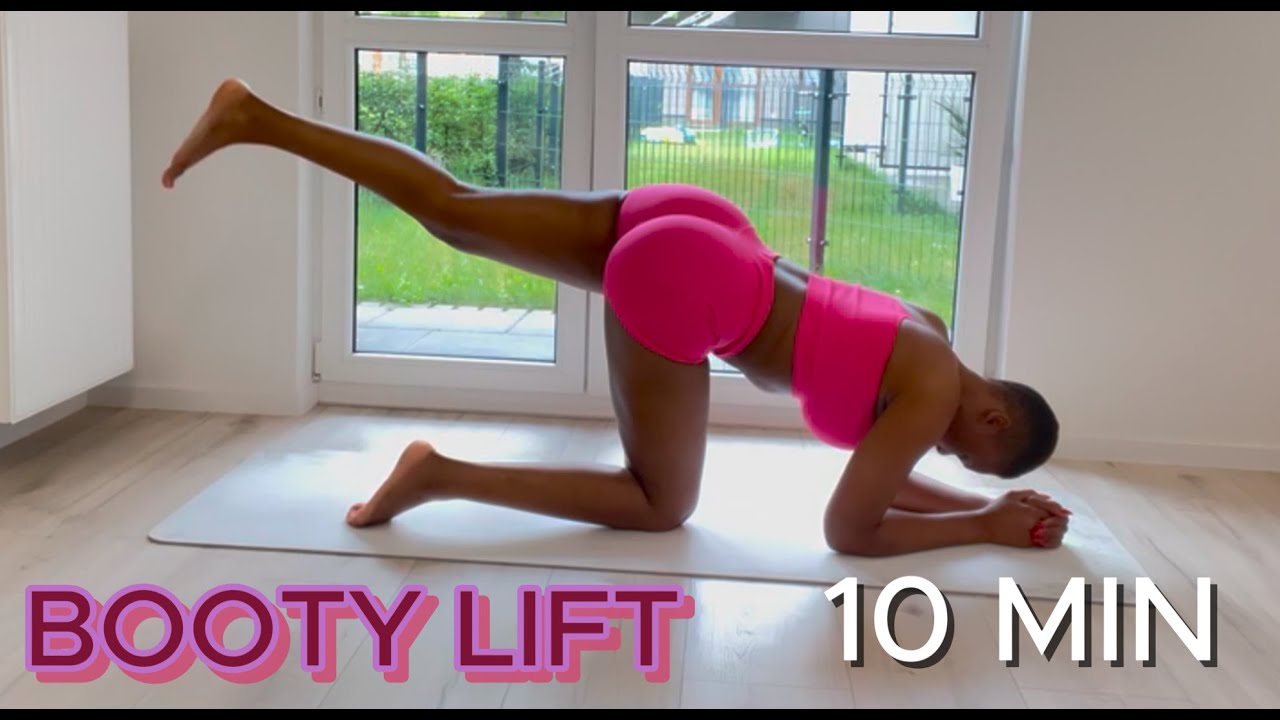 10 Min Booty Lift Workout No Equipment At Home Workout Youtube