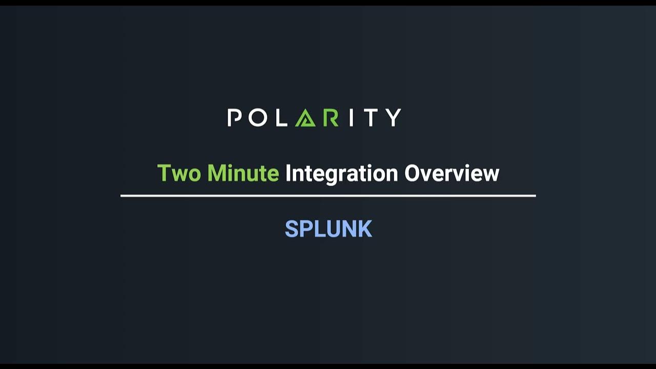 Two Minute Integration Overview: Splunk - YouTube