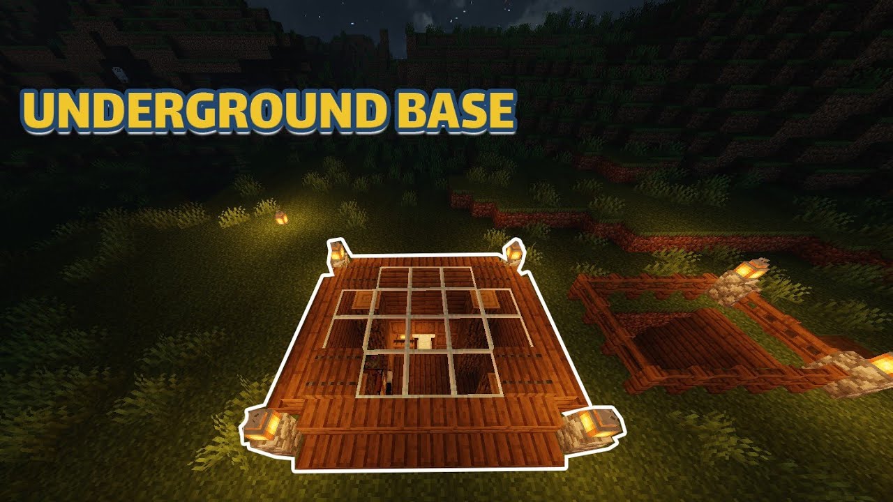Minecraft: How Build simple Underground Base ⚒ - YouTube
