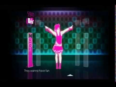 Just dance wii girl just want to have fun 5 stars - YouTube