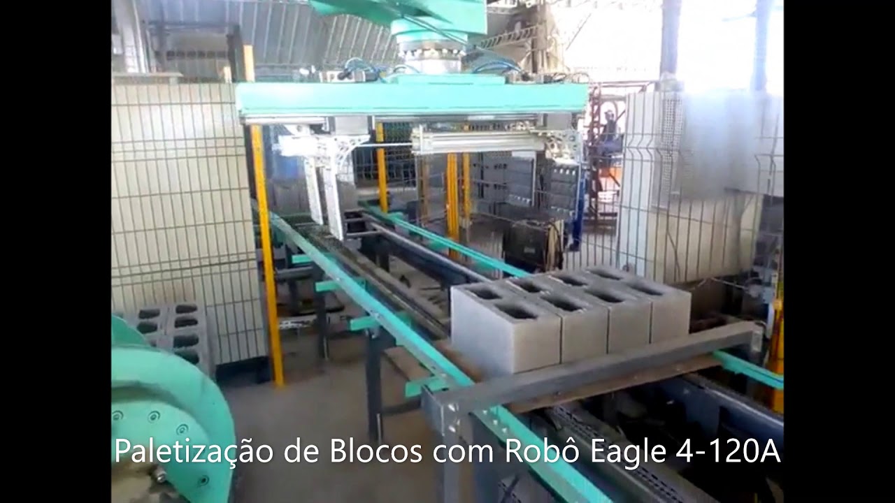 Roboten - RBR Robotics: Robô Eagle 4-120A paletizando - YouTube