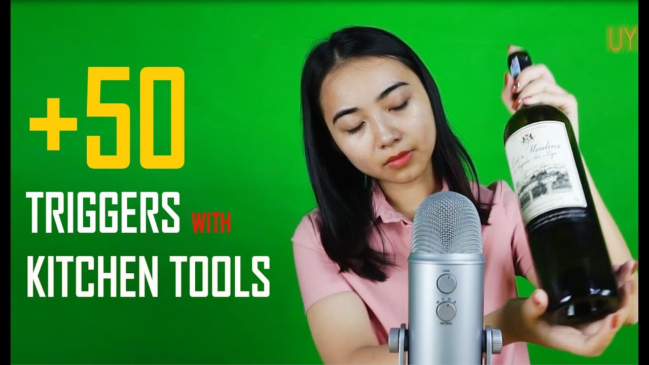 50 TRIGGERS With Kitchen tools - ASMR TRIGGERS FOR SLEEP NO TALKING ...