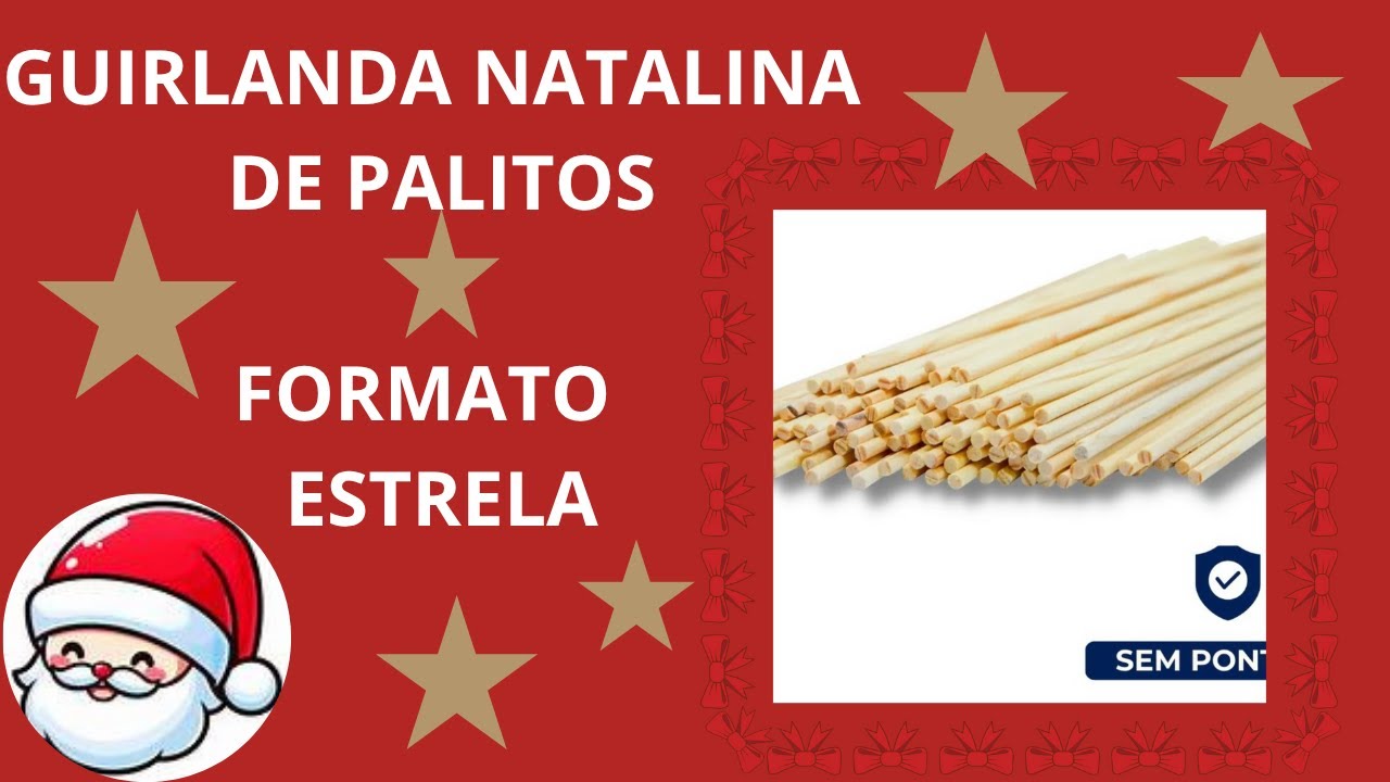 2025-GUIRLANDA NATALINA E PALITOS - YouTube