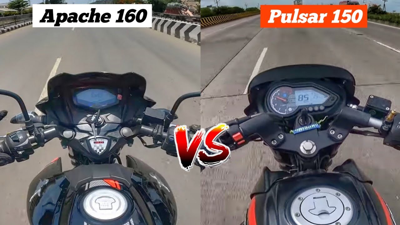 2023 TVS Apache RTR 160 2v VS Bajaj Pulsar 150 Bs6 | Detailed ...
