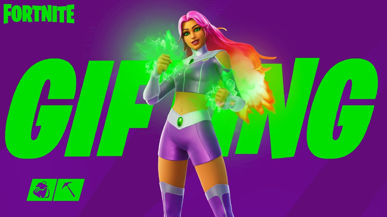 FORTNITE GIFTING StarFire SKIN LIVE @15K SUBS - YouTube