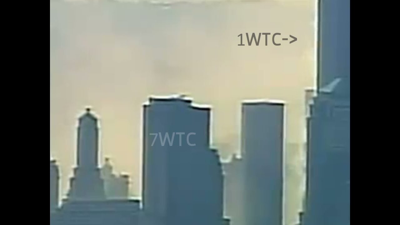 7WTC getting hit by debris from 1WTC - YouTube