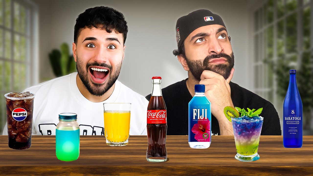 Blind Taste Test: GUESS THE DRINK CHALLENGE - YouTube