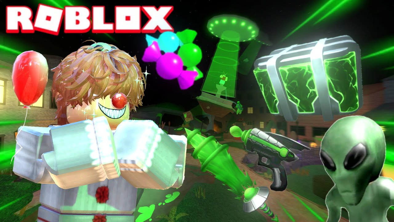 ROBLOX-OS ALIENS INVADIRAM O MM2!! NOVA ATUALIZAÇÃO!!!👽💚 - YouTube