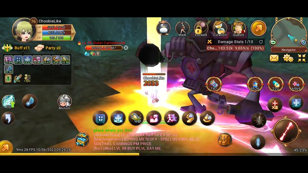 78 Violet Carrierbomb《Flyff Universe》 - YouTube