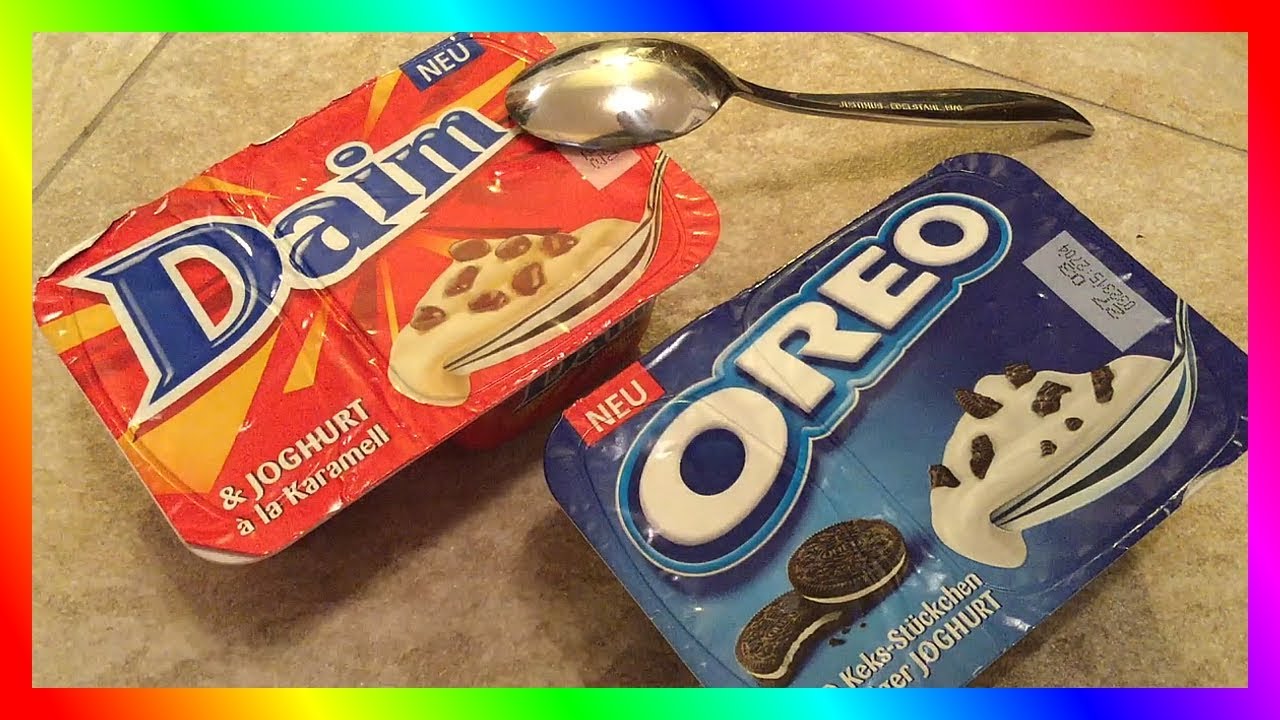 Do these Joghurts taste like Oreo & Daim? - YouTube