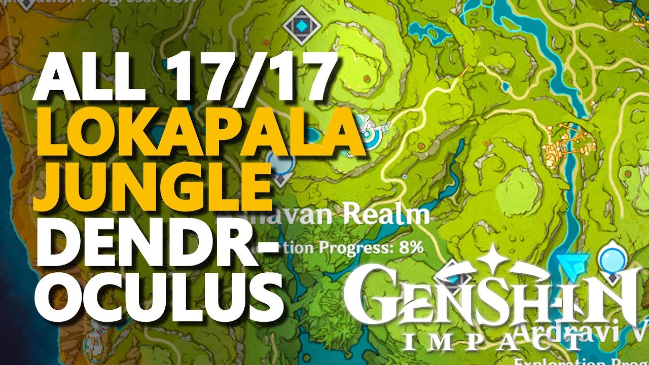 Lokapala Jungle Dendroculus Genshin Impact All 17/17 - YouTube