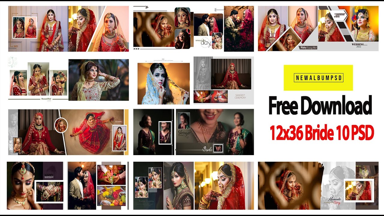 12x36 Bride 10 PSD | wedding album psd files free download | New 12x36 ...