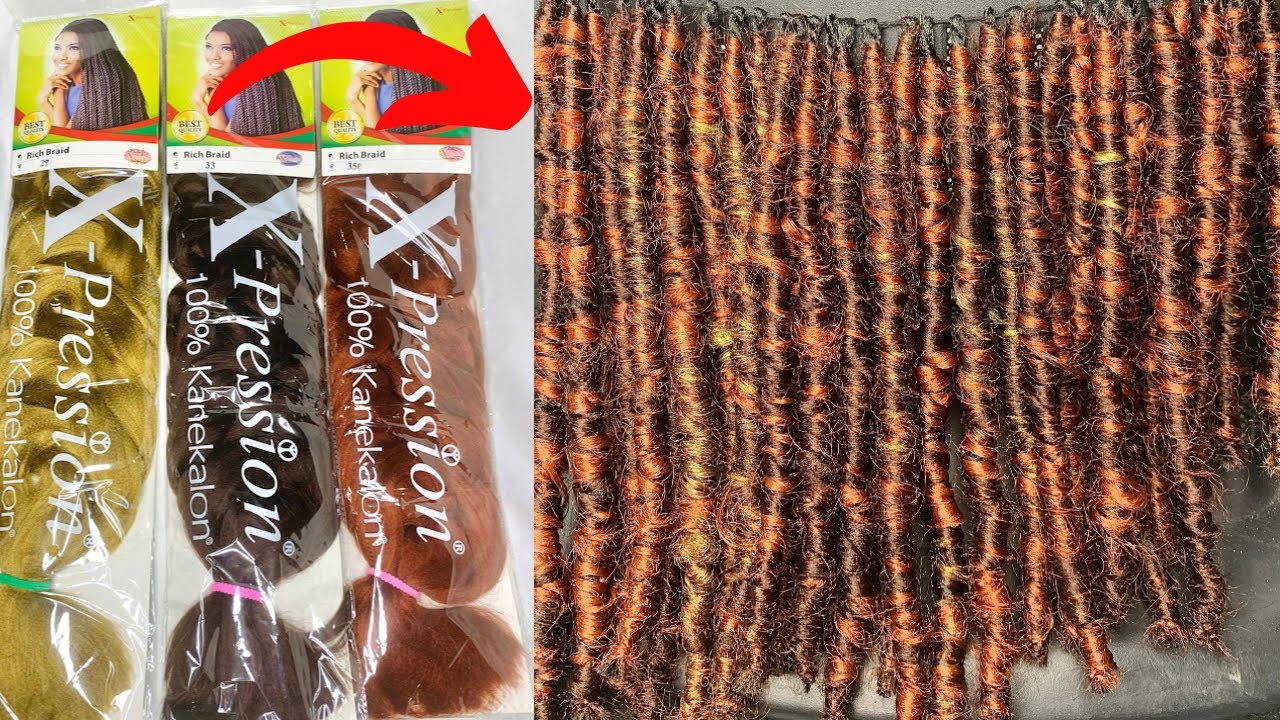 DIY||HOW TO MAKE CROCHET DISTRESSED FAUX LOCS USING XPRESSION BRAIDING ...