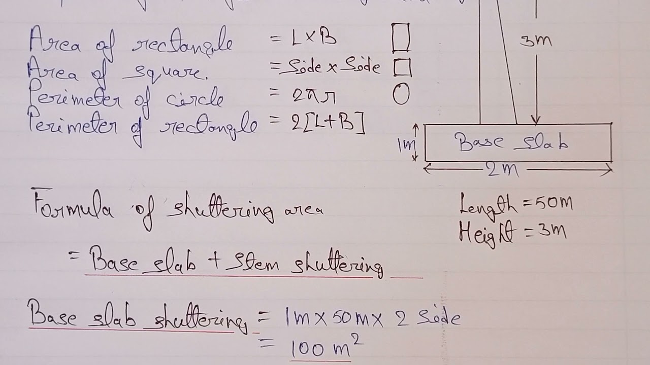 How To Calculate Formwork In Hindi Shuttering Calculation For how-to-calculate-formwork-in-hindi-shuttering-calculation-for