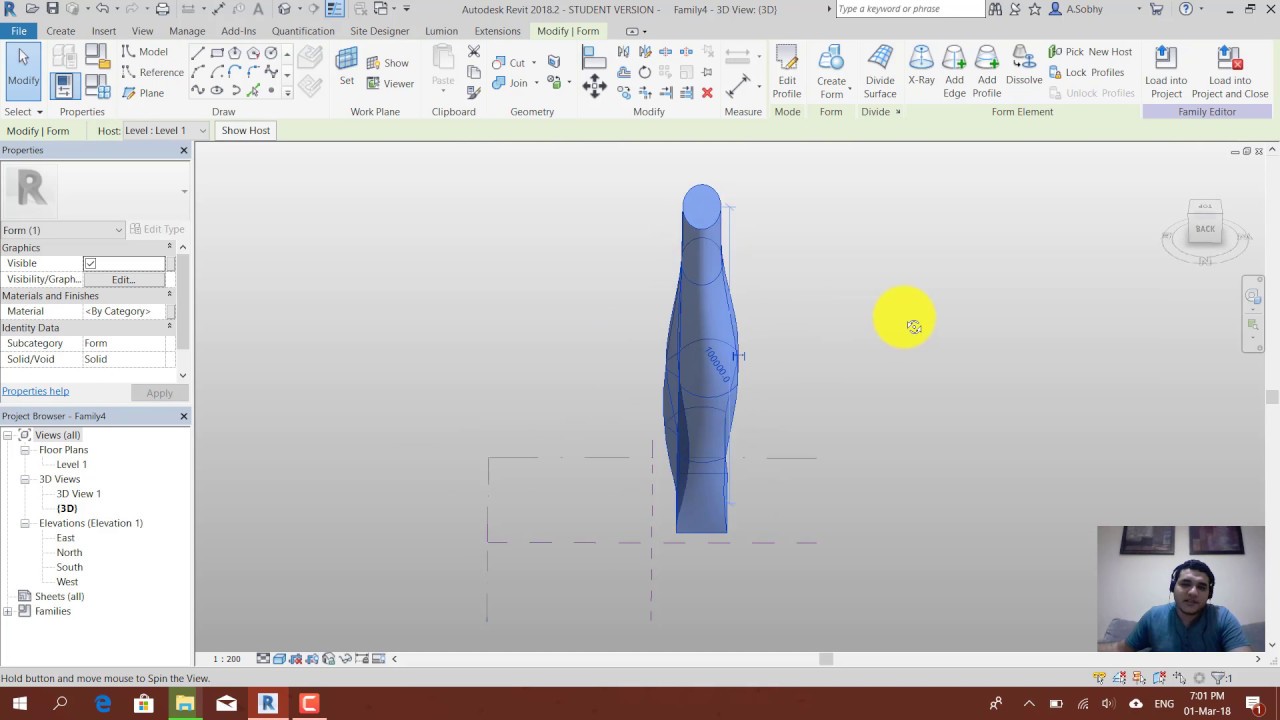 03 - The 2nd way to create a conceptual form - YouTube