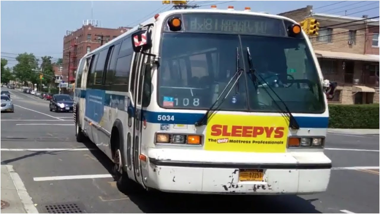 MTA: 1998 NovaBus T80-206 RTS-06 [5034] Bx8 bus - YouTube