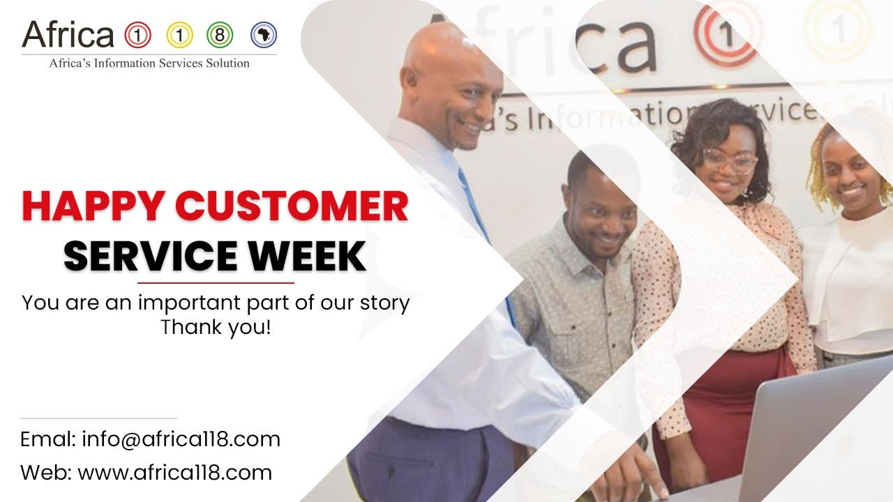 Customer Service Week 2022-Africa 118 Inc. - YouTube