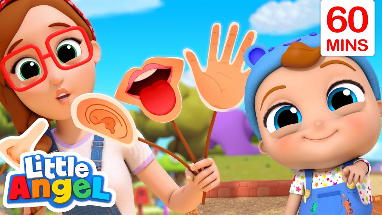 Five Super Powers | Little Angel - Kids Cartoons & Songs | Healthy ...